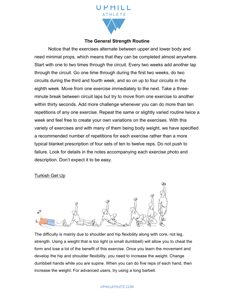 General Strength Workout Routine