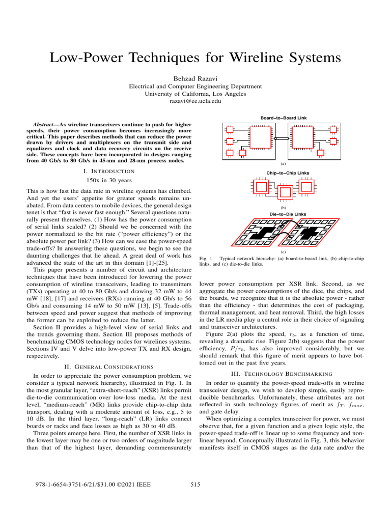 Low-Power Wireline Techniques: Transceiver Design