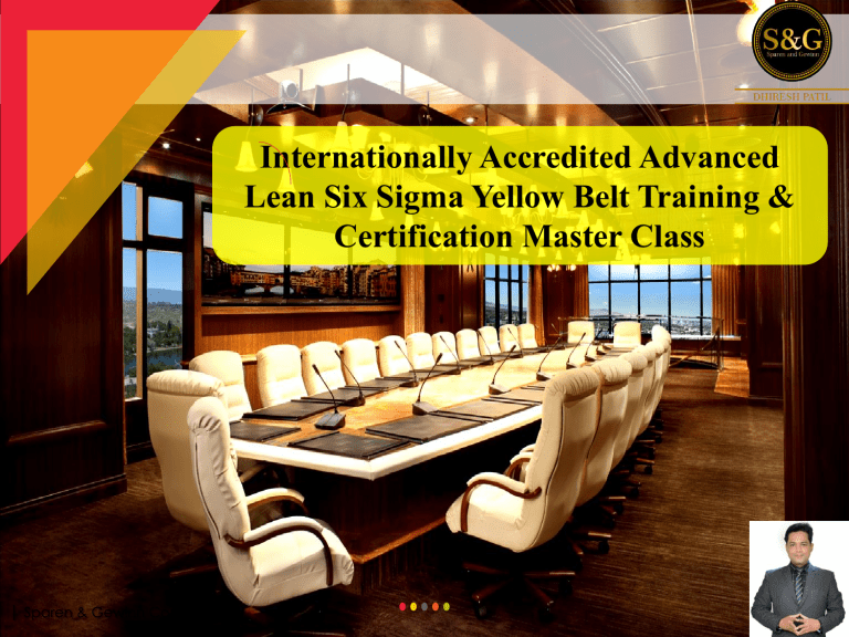 Lean Six Sigma Yellow Belt Training & Certification Master Class