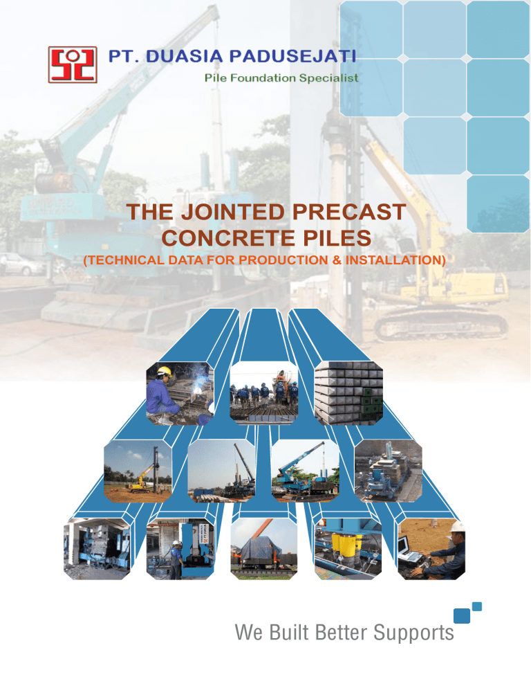 Jointed Precast Concrete Piles Technical Brochure