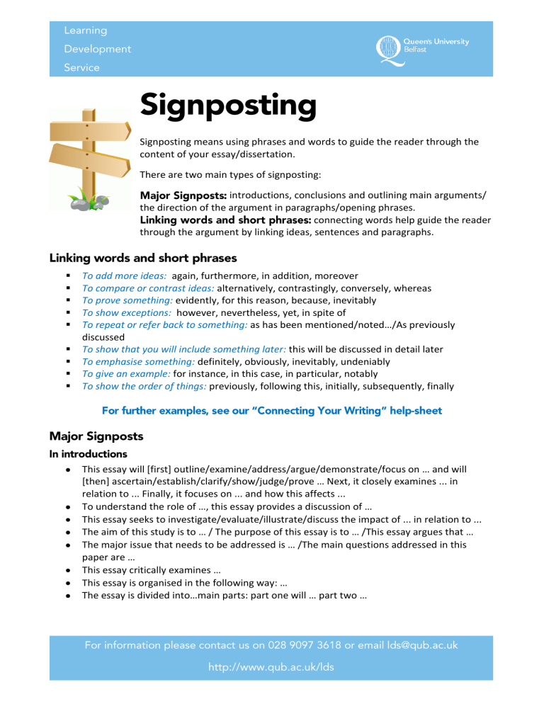Signposting in Academic Writing: Guide & Examples
