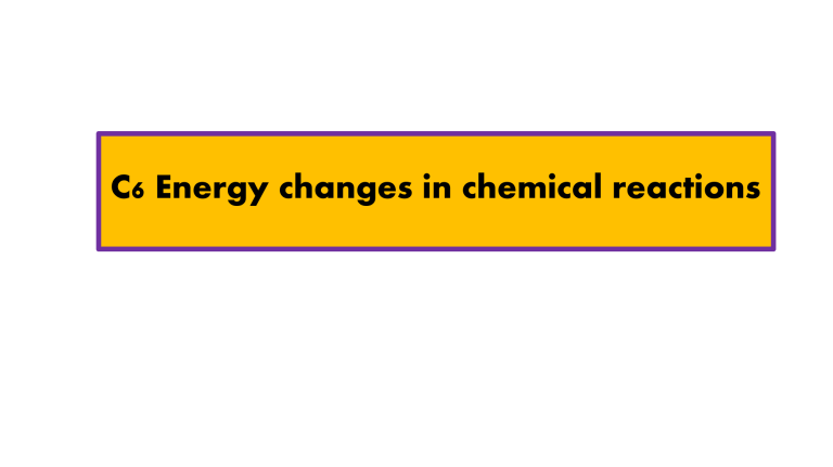 Energy Changes in Chemical Reactions: Exothermic & Endothermic