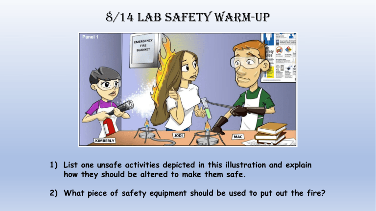 Lab Safety Worksheet: Scenarios & Questions