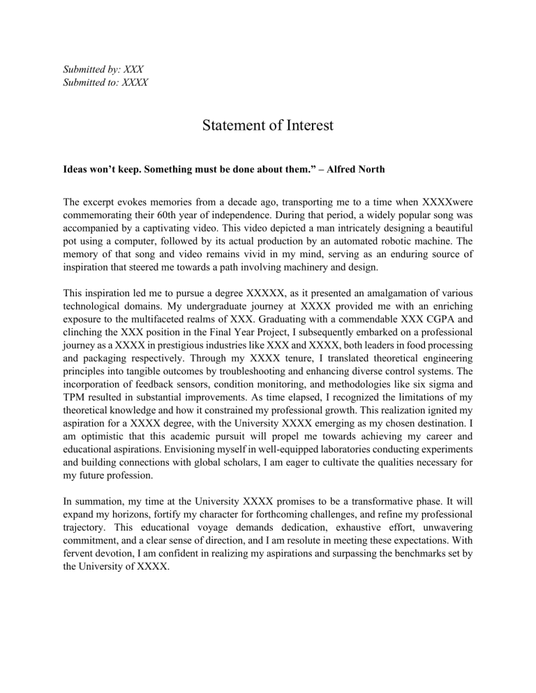 Statement of Interest: Engineering & Higher Education