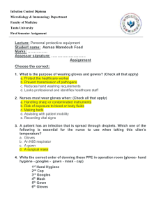 Infection Control Quiz: PPE, Hand Hygiene, Exposure