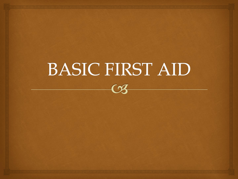 First Aid Basics: Definition, Roles, Priorities, Principles