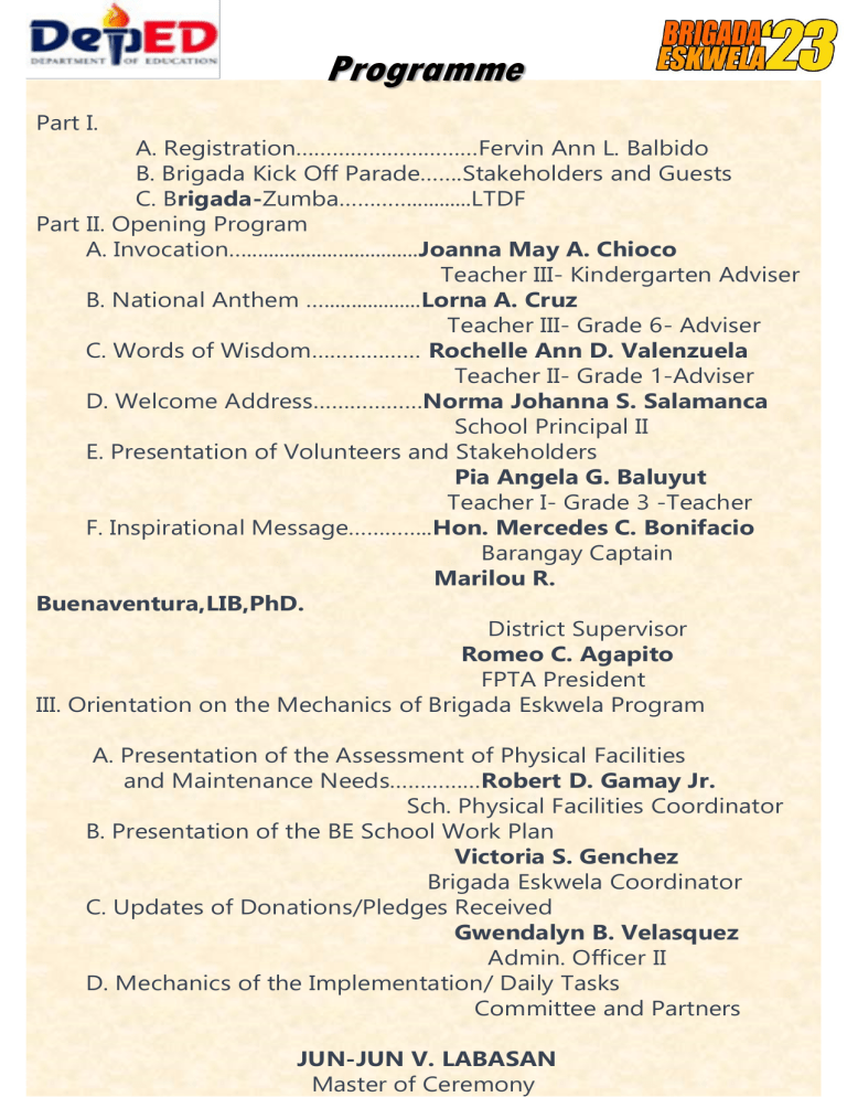 Brigada Eskwela Program