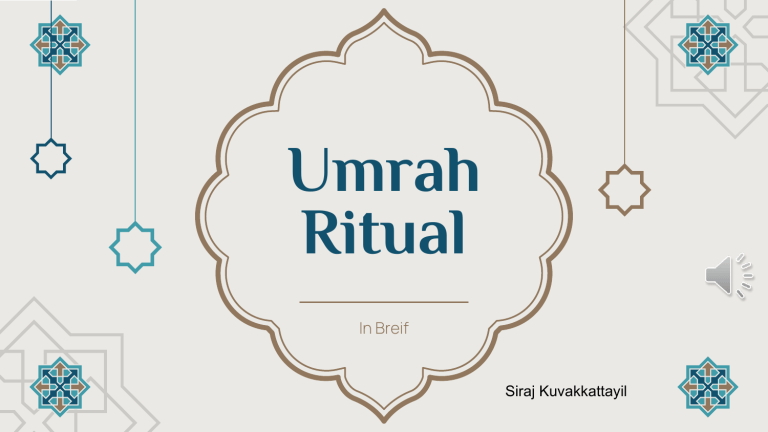 Umrah Ritual Guide: A Brief Overview