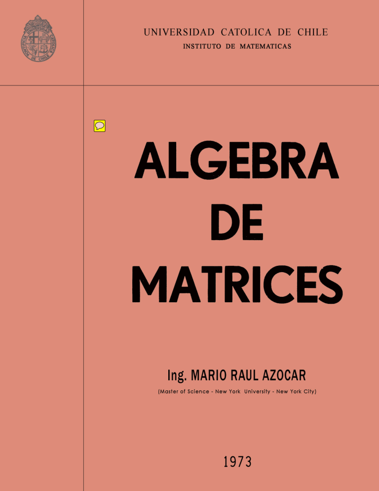Algebra of Matrices Textbook - 1973