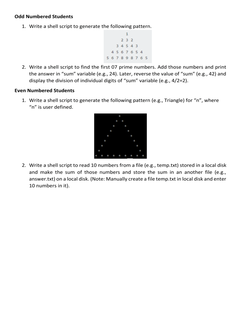Shell Scripting Assignment