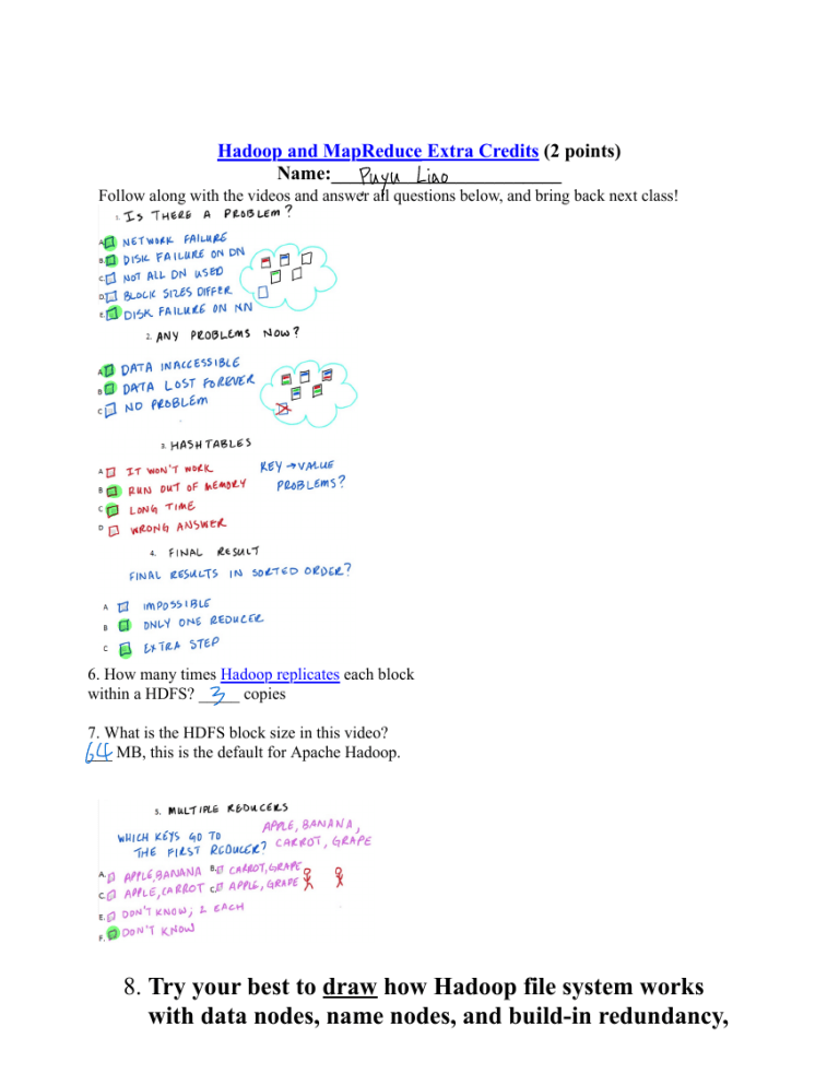 Hadoop MapReduce Worksheet