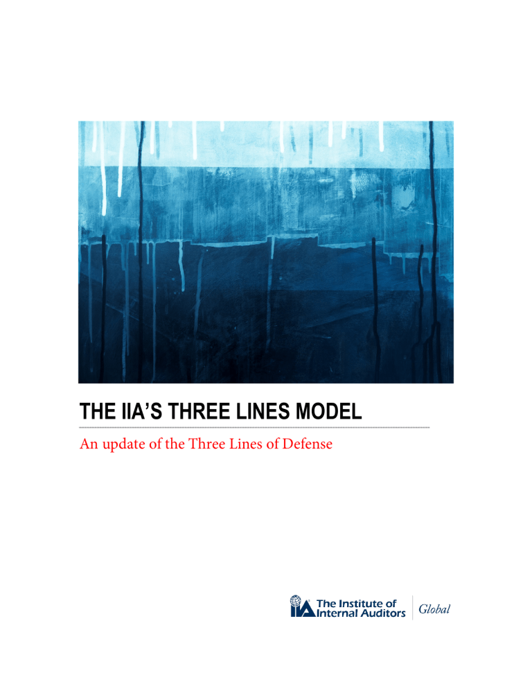 IIA's Three Lines Model: Governance & Risk Management