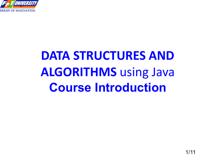 Data Structures And Algorithms In Java Course Intro
