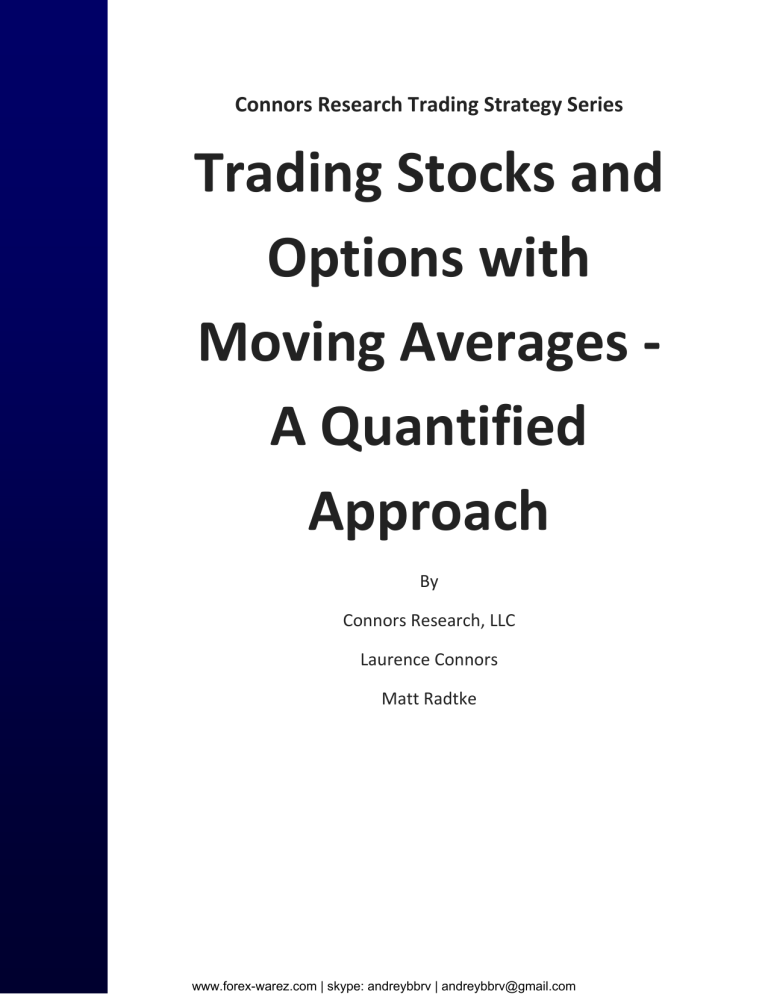 Trading Stocks & Options with Moving Averages