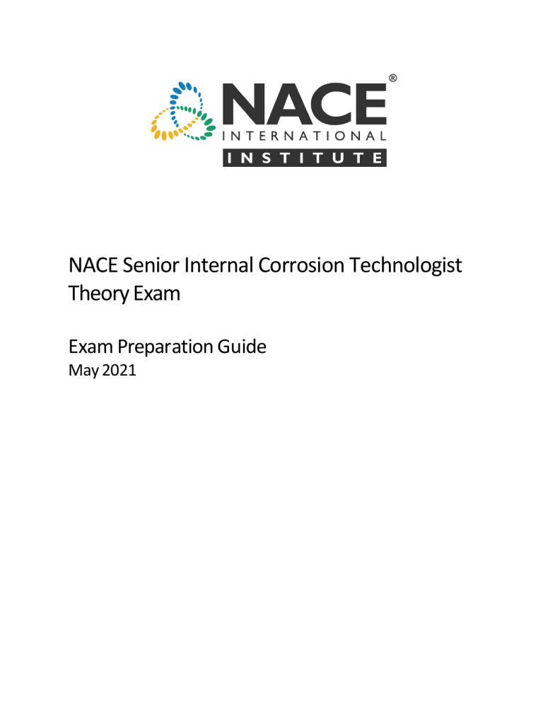 NACE Senior Internal Corrosion Technologist Exam Prep Guide