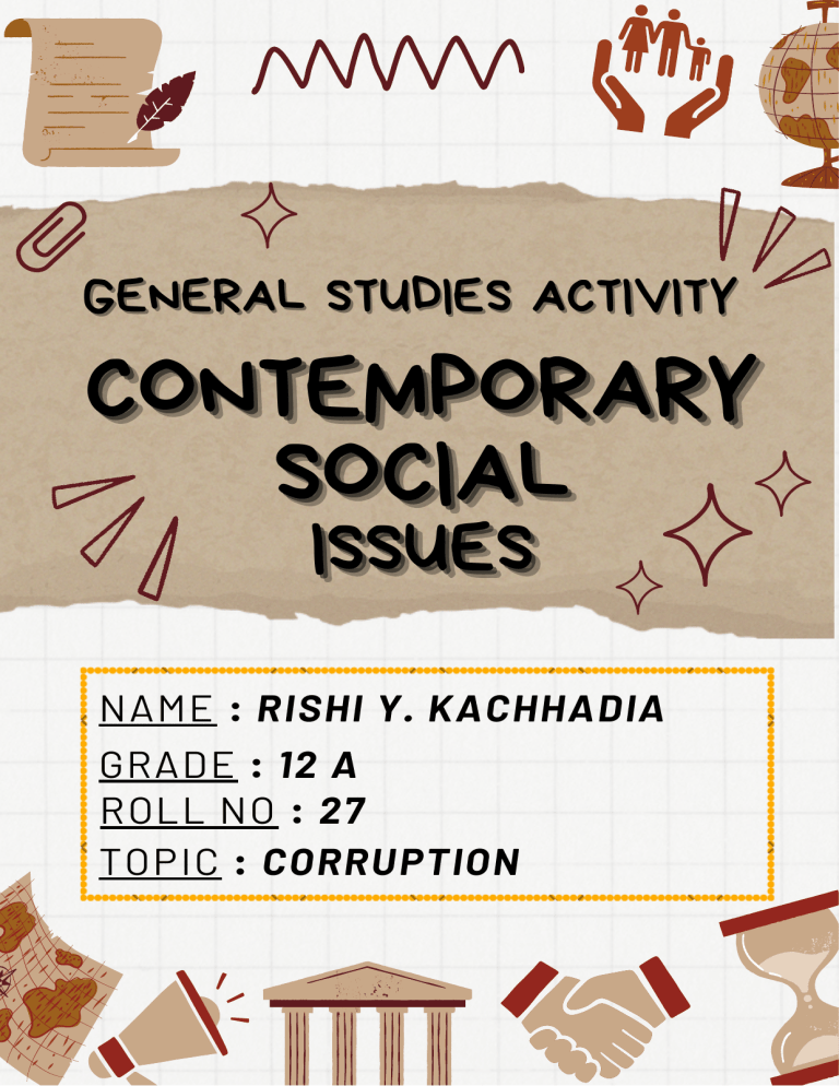 Corruption: A Social Studies Activity for High School