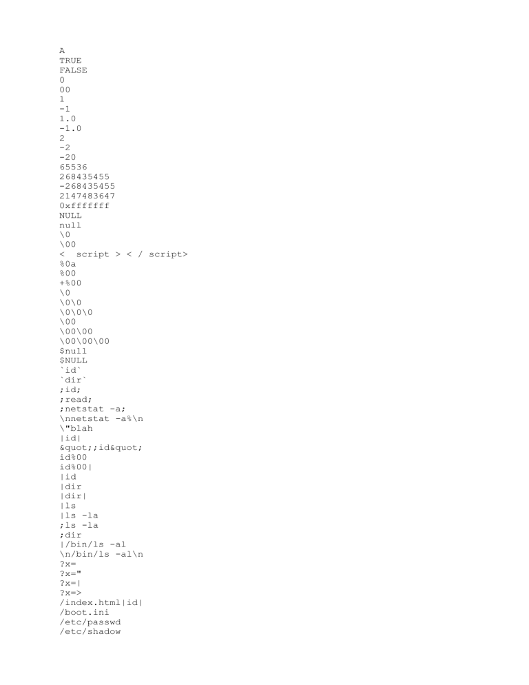 Security Testing Cheat Sheet: XSS, SQLi, Path Traversal